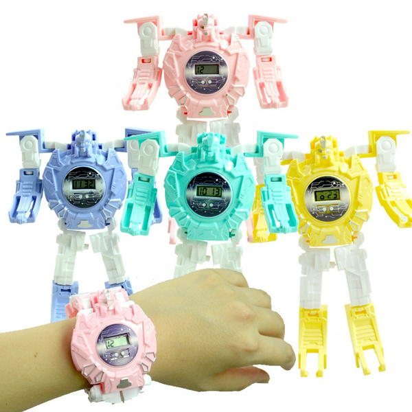 Children's electronic cartoon deformation watch deformation robot watch ...