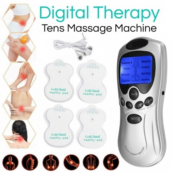1 Set Digital Therapy Massager Full Body Electric Tens Massage Machine ...