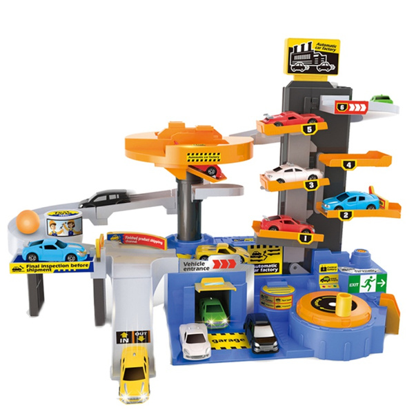 Multi-Layer Parking Lot Playset Deluxe Car Garage Toys | Wish