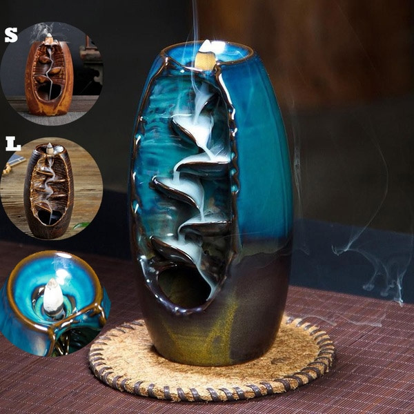 Aromatherapy Diffuser Backflow Censer Incense Burner Smoking Flow ...