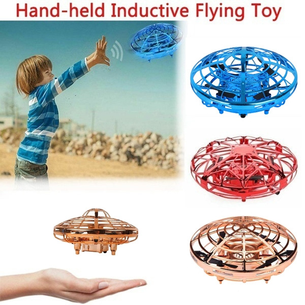 Mini Flying Helicopter UFO RC Drone Hand Sensing Aircraft Electronic ...