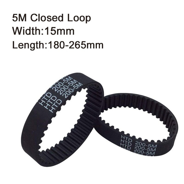 HTD 5M Rubber Timing Belts Closed-Loop 180/200/205/225/230/240/245/250 ...
