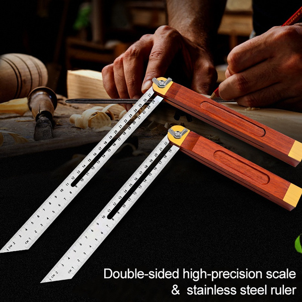 Handle Stainless Steel Multi Angle Ruler Adjustable Sliding Bevel ...