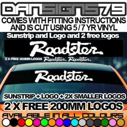 MAZDA MX5 MIATA SUNSTRIP SUN STRIP WINDOWBAND WINDOW BAND GRAPHICS ...