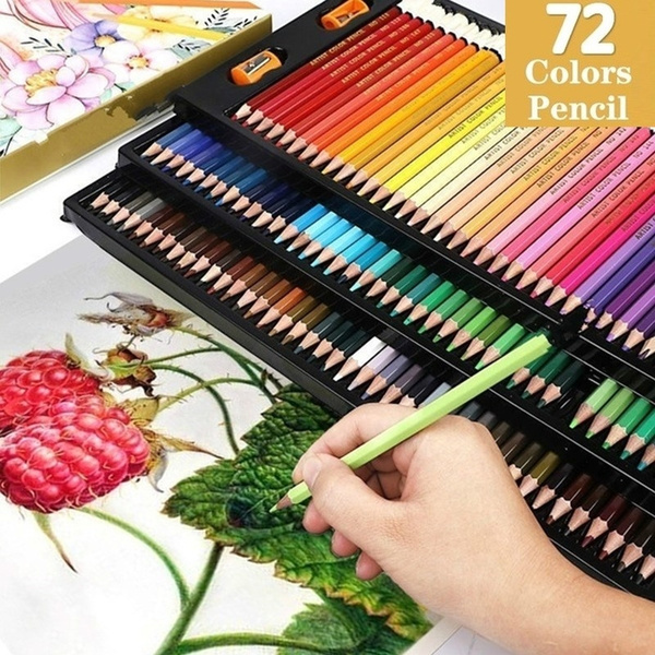 72 Colors Drawing Pencil Color Pencil Safe Non-toxic Oil Colored Pencil ...