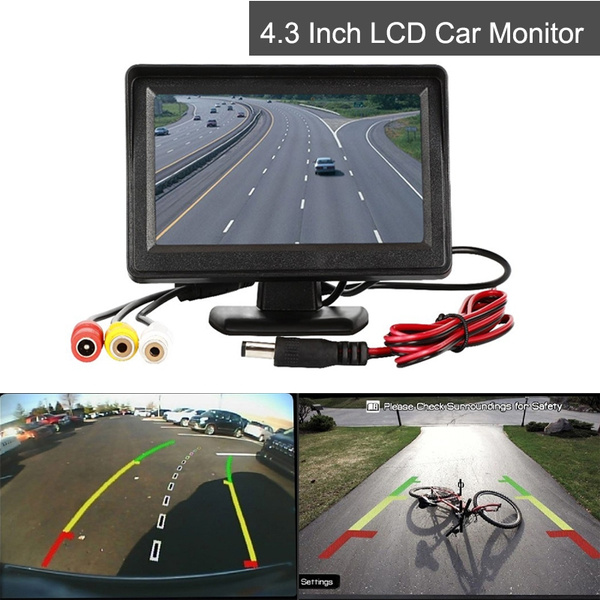 NEW 4.3" TFT Car Two-way AV Input Reversing Parking Backup LCD Display ...