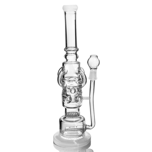 Large Water pipe thick glass dab rig with honeycomb percolator Smoking ...