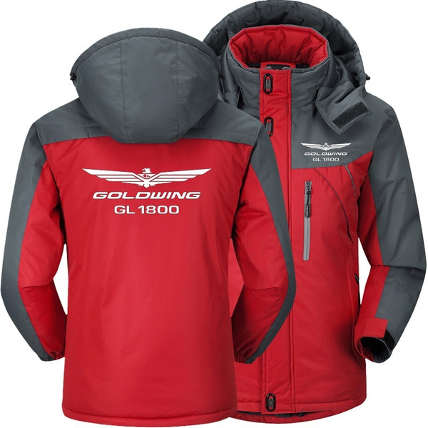 Goldwing GL1800 Logo Windbreaker Outdoor Autumn Winter Fleece Thick ...