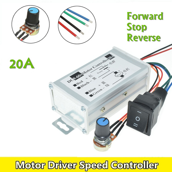 Reversible DC 9-60V 12V 24V 36V 48V 60V 20A PWM DC Motor Driver Speed ...