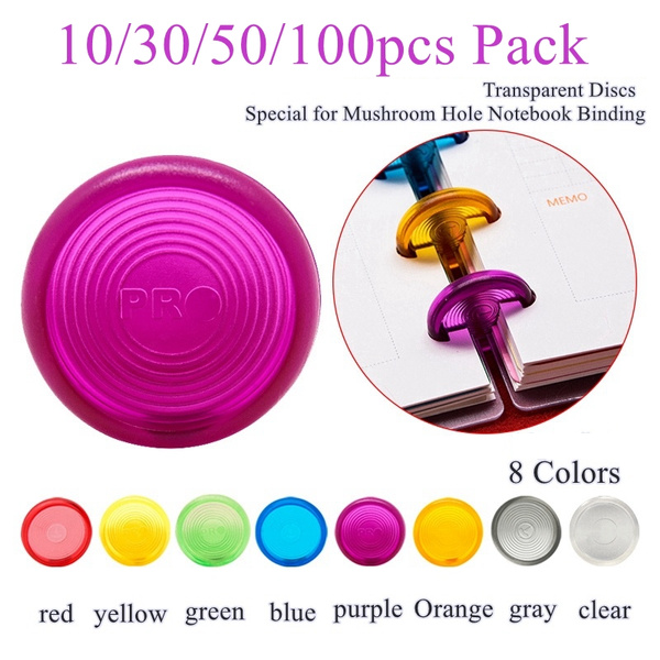 DIY Disbound Discs for Mushroom Notebook Binding 10/30/50/100pcs pack ...