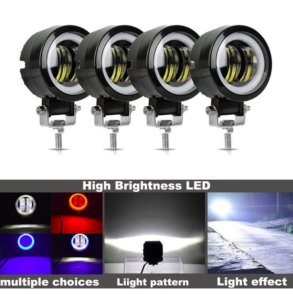 Motorcycle 3 Inch Round Led Headlight Work Light 4×4 SUV 20W Fog Lamp ...