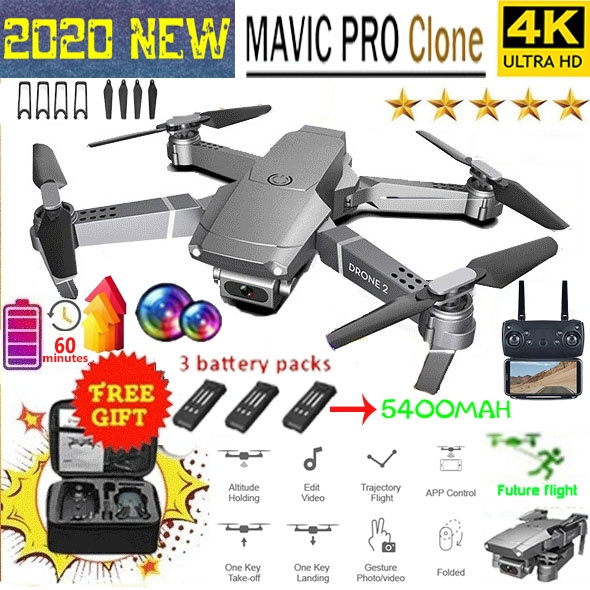 2020 NEW 60 Mins Flight Big Size Profesional Camera Clone Dji Mavic Pro ...