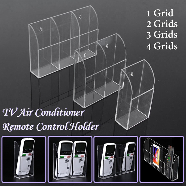 TV Air Conditioner Remote Control Holder 1-4 Case Acrylic Wall Mount ...