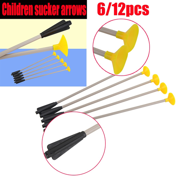 6 / 12pcs Children Shooting Sucker Arrows Indoor and Outdoor Shooting ...