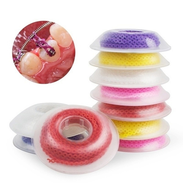 10 Roll Dental Orthodontic Braces Bands Orthodontic Chain Rubber ...