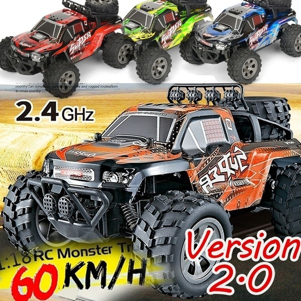 1:18 4WD Wireless Charging Remote Control Car High Speed 2.4ghz RC ...