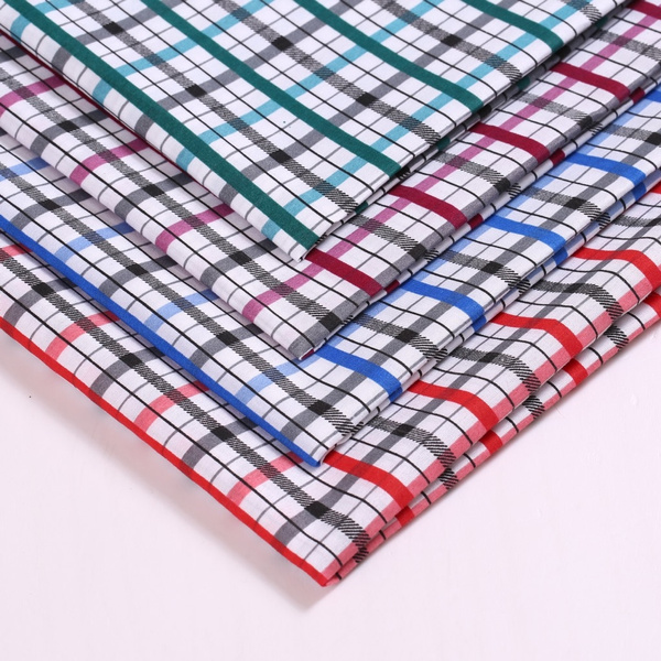 Woven Polyester Fabric Sewing Material Check Pattern for Sewing Table ...