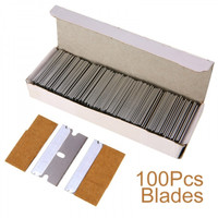 100pc Carbon Steel Single Edge Razor Blade Scraper Blades Fish Tank ...