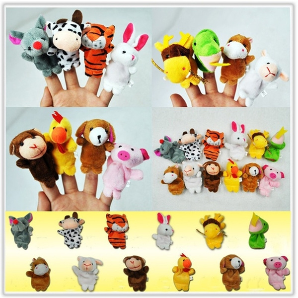 12 Animals Zodiac Cartoon Animal Finger Puppet,Finger Doll,Animal Doll ...