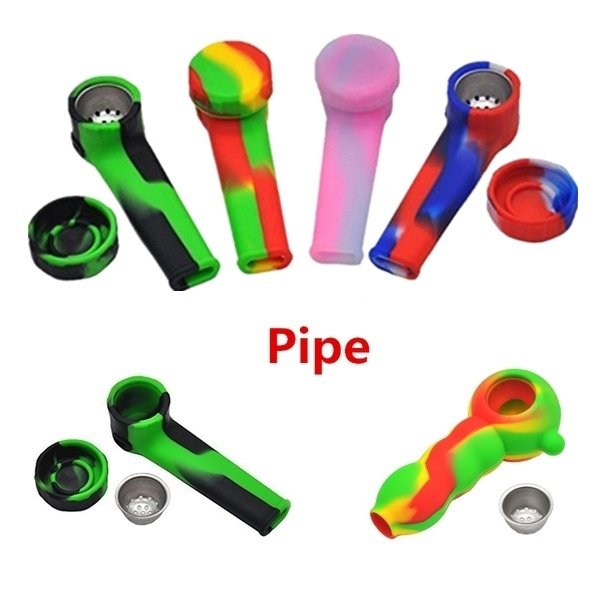 1 PCS Silicone Smoking Pipes Silicone Tobacco Pipe Random Color ...