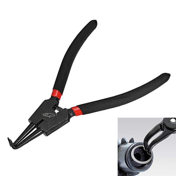 Internal Snap Ring Plier Angled Retaining Ring Pliers Bent Nose 6-Inch ...
