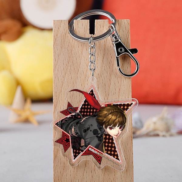 Persona 5 P5 Goro Akechi Ryuji Sakamoto Anime Acrylic Keychains Cosplay ...