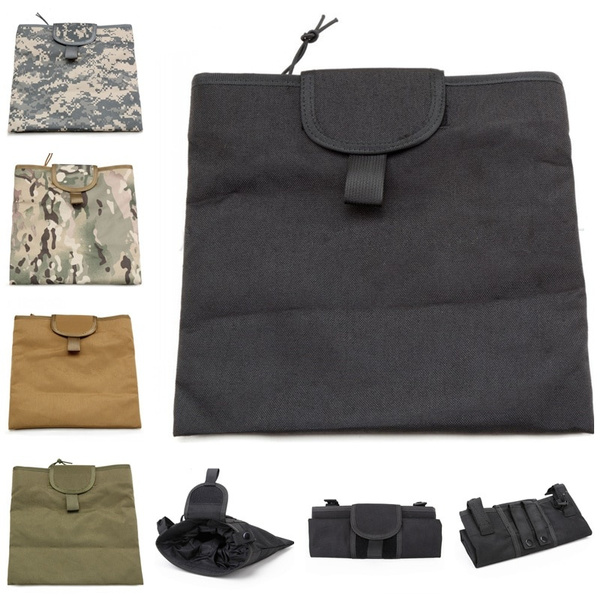 Airsoft Tactical Large Folding Molle Dump Drop Magazine Pouch Military ...