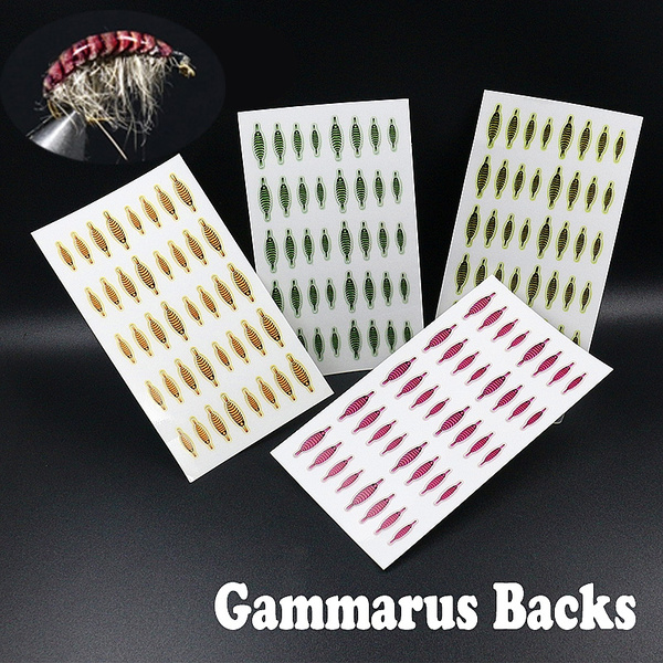 Realistic gammarus shrimp backs 4optioanl colors fly tying thin skin ...