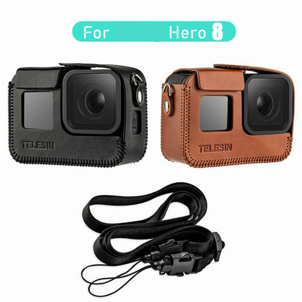 For Hero 8 Black Action Camera Leather Protective Case Quick ...