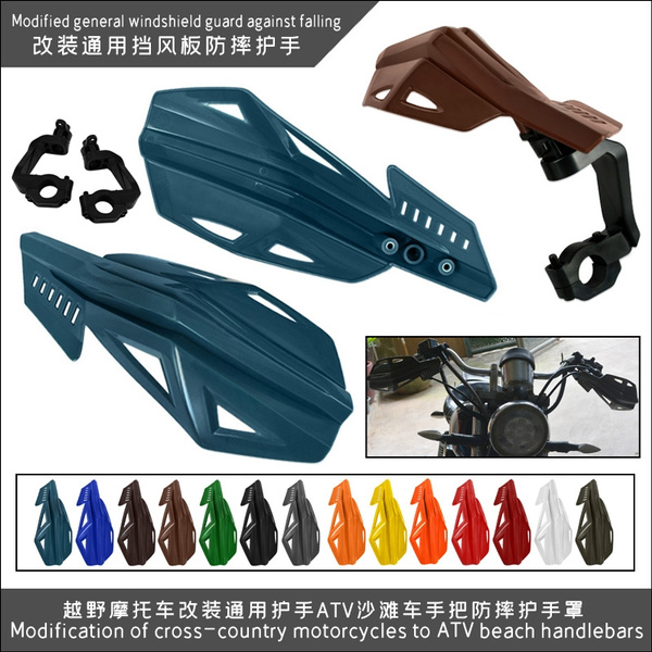 Motorcycle 7/8'' 22MM Hand Brush Guard Handguard Hand Guards Protector ...