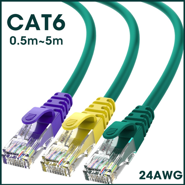 AMPCOM Ethernet Cable RJ45 Cat6 Lan Cable UTP CAT6 RJ45 Network Cable Jumper (1000Mbps 250Mhz ...