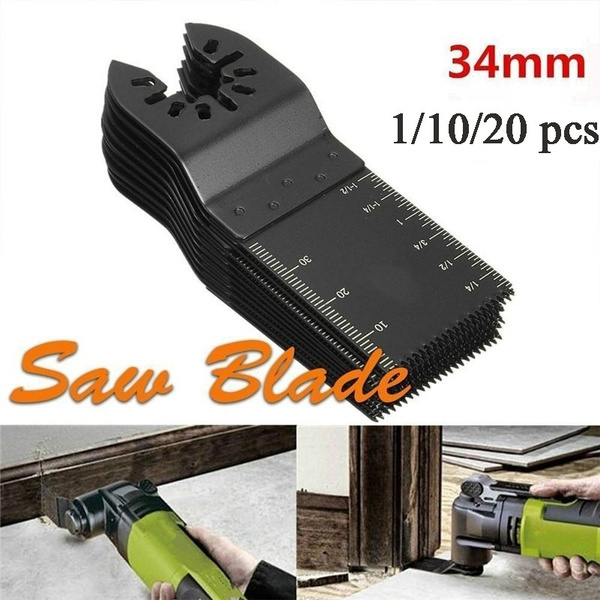 1/10/20pcs 34mm Straight Scale Oscillating Multi Tool Saw Blade Set for ...