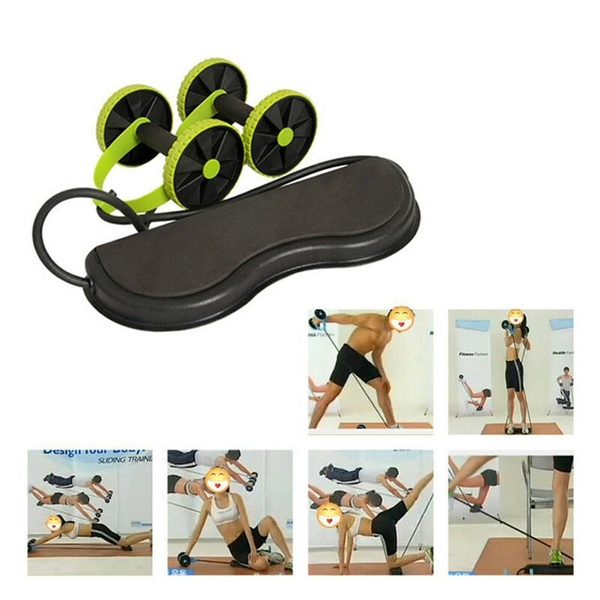 Power Roller Wheel Abdominal Trainer Multi-functional Fitness Equipment ...