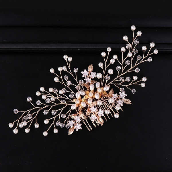12 Styles Bridal Wedding Flower Crystal Rhinestones Pearls Hair Clip