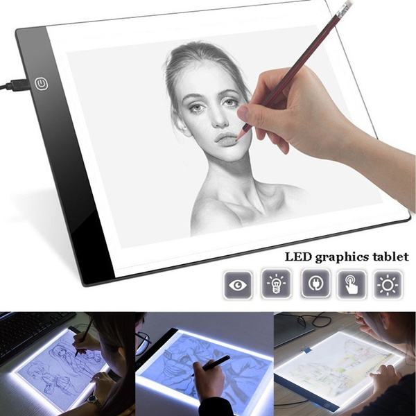 A4 LED Painting Tracing Board Copy Pad Panel Drawing Tablet Art ...