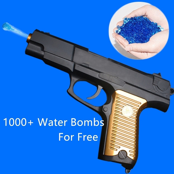 Super Realistic Water Gun CS Battle Toy Gun BB Gun Can Launch Crystal ...
