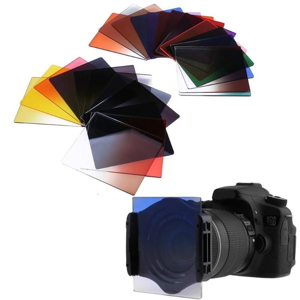 24 Colors ND Grad Square Filter Lens Sets Kit with Filter Holder ...