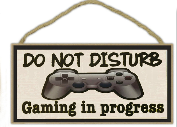 Do Not Disturb Gaming In Progress Sign Gamer Gaming Bedroom Gifts Funny ...