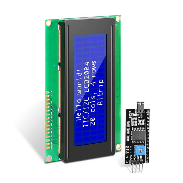 LCD2004 IIC/I2C LCD Display Monitor 2004 20X4 5V Character Blue ...