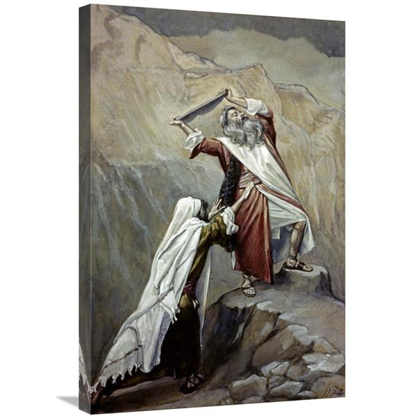 30 in. Moses Destroys the Tablets of the Ten Commandments Art Print ...