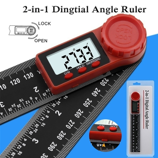New 2 in 1 Digital Instrument Angle Inclinometer Angle Digital Scale ...