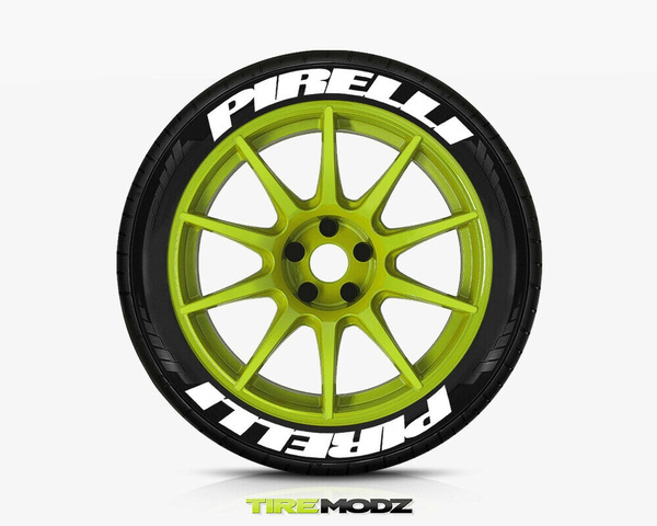 1Set Permanent Tire Letters - PRLL v1 Style (8 Words Total) | Wish