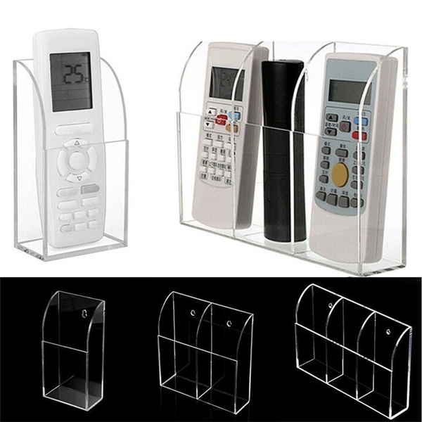 Case Acrylic Remote Control Holder Office Air Conditioner Makeup Brush ...