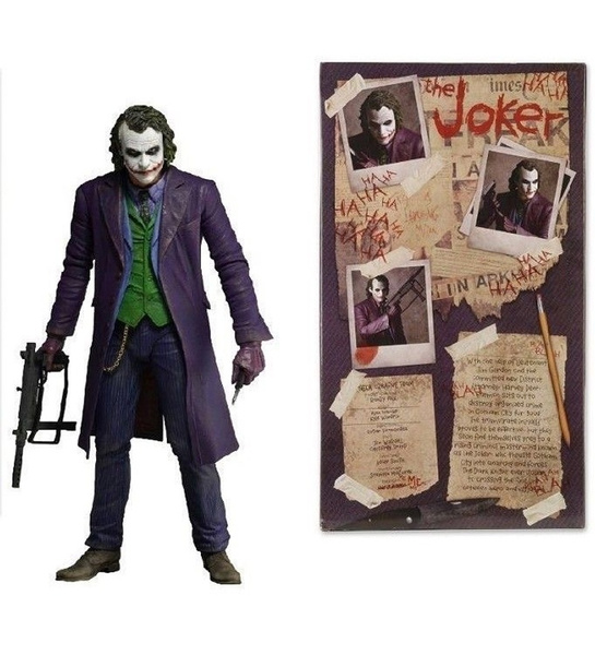 New NECA THE JOKER HEATH LEDGER DC COMICS COLLECTIBLE BATMAN DARK ...