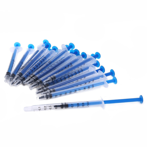 20pcs 1ml Plastic Disposable Injector Syringe For Refilling Measuring ...