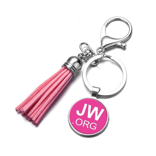 Men Women's Fashion Letter JW .Org Charm Tassel Keychain Jehovah ...