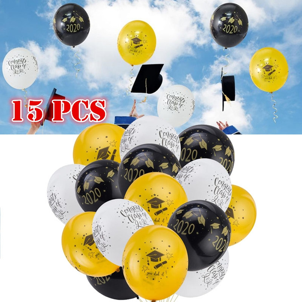 15 Pcs/set Graduation Balloons 2020 Graduation Party Decorations ...