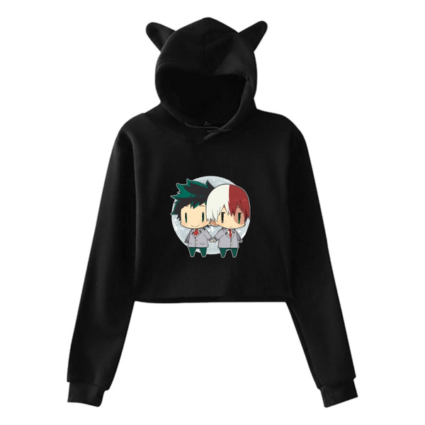 My Hero Academia Chibi Midoriya Izuku Todoroki Shoto Fashion Cat Ear ...