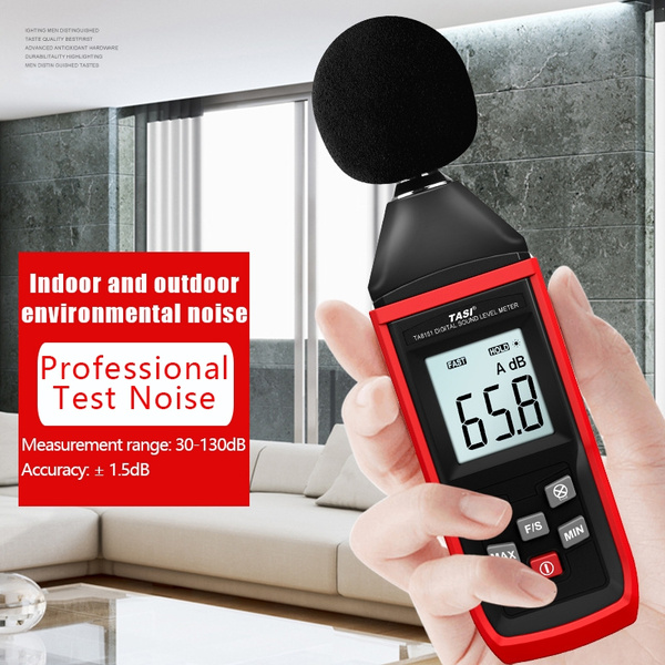 30-130dB Portable LCD Digital Decibel Noise Sound Meter Level Recorder ...