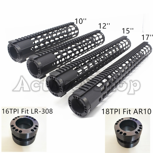 Ultralight 10,12,15,17'' inch length Black Free Floating Keymod ...